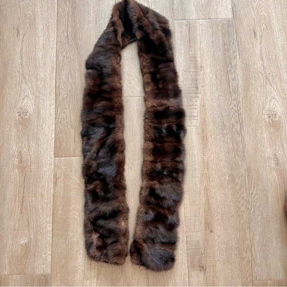 Handmade | Accessories | Vintage Soft Real Fox Fur Brown Long Neck Wrap ...